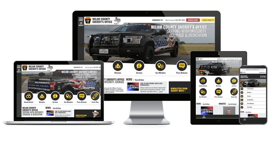 Milam County Sheriff's Office, Texas - Website Design & Apps for Police ...